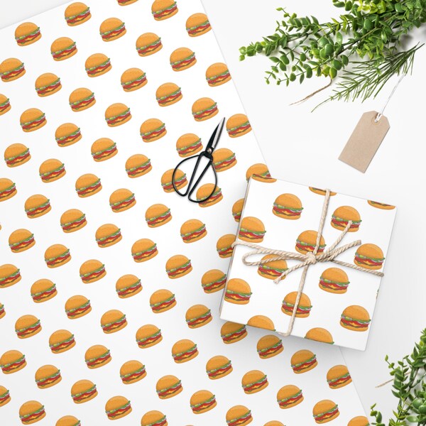 Burger Wrapping Paper - Etsy