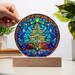 Christmas Tree Stained Glass Style Plaques Stained Glass - Etsy