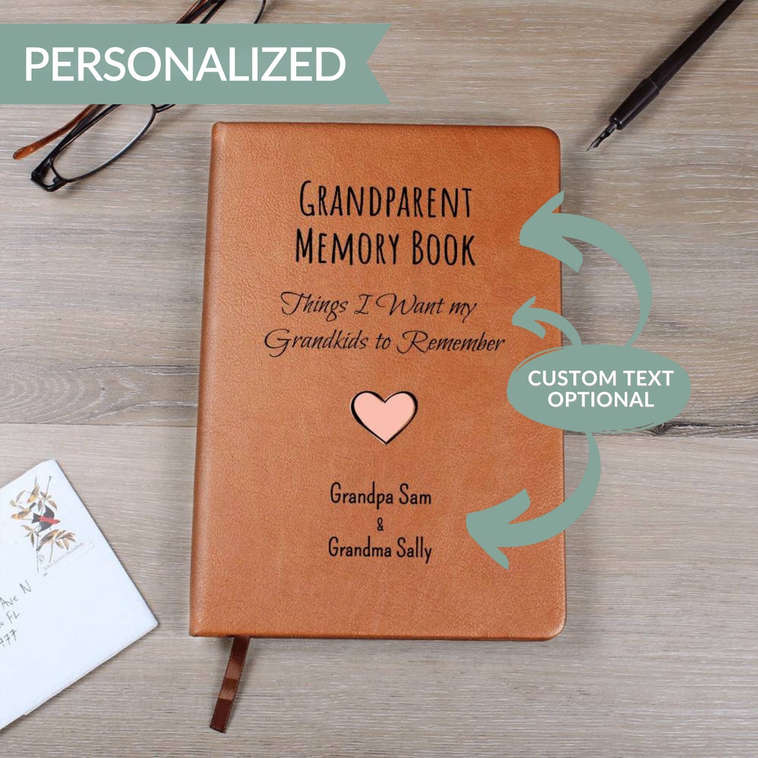 Personalized Grandparent Memory Book Journal, Legacy Journal to ...