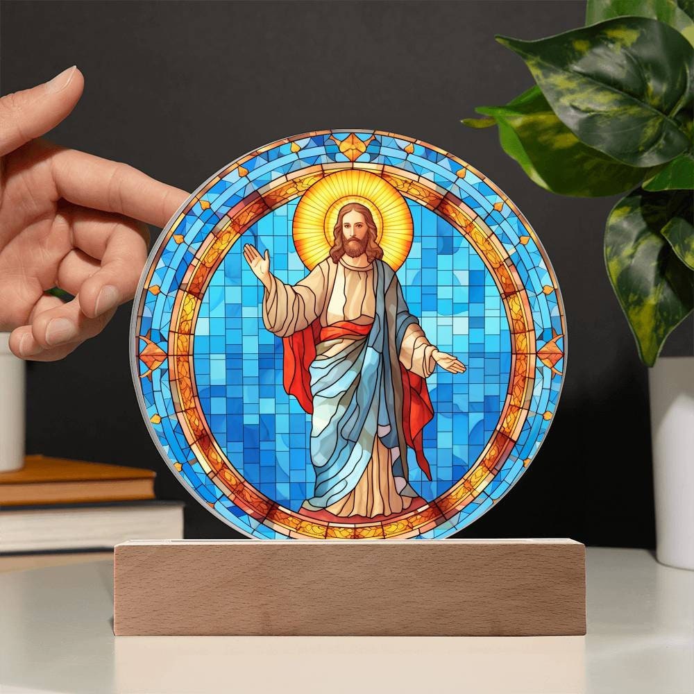 Christian Stained Glass Style Plaques Catholic, Christian Merch ...