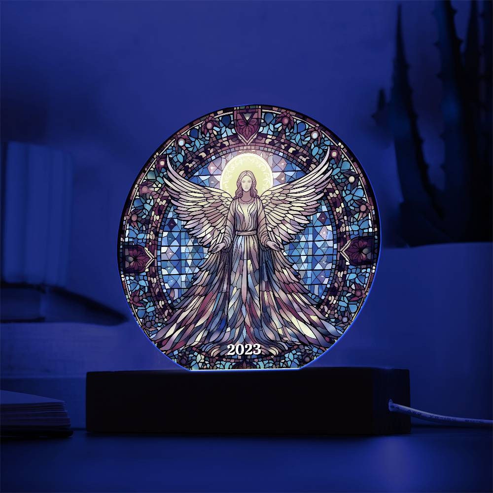 Angel Stained Glass Style Plaques Stained Glass Patterns - Etsy