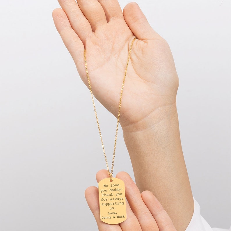 Custom Dog Tag Unisex Chain - Etsy