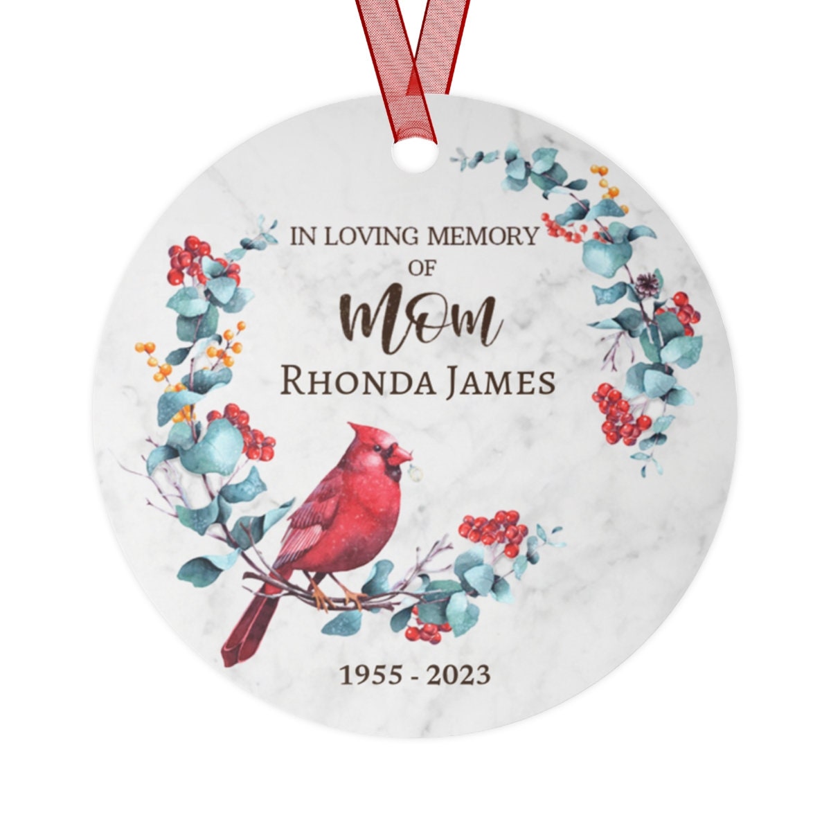 Mom Cardinal in Remembrance Ornament in Loving Memory Gift - Etsy