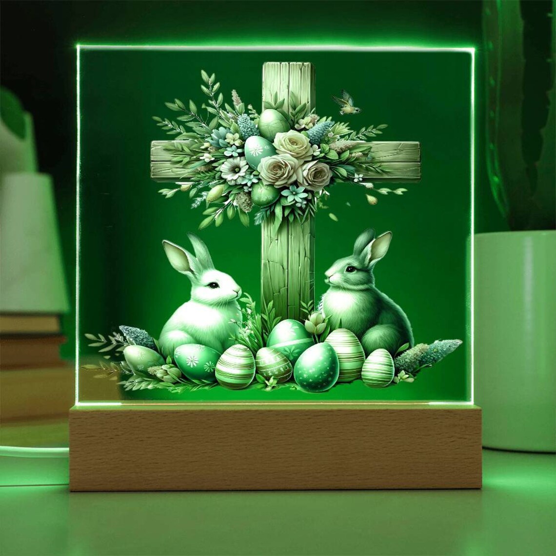 Easter Wooden Cross Plaque, Christian Gifts, Catholicism, Christian ...