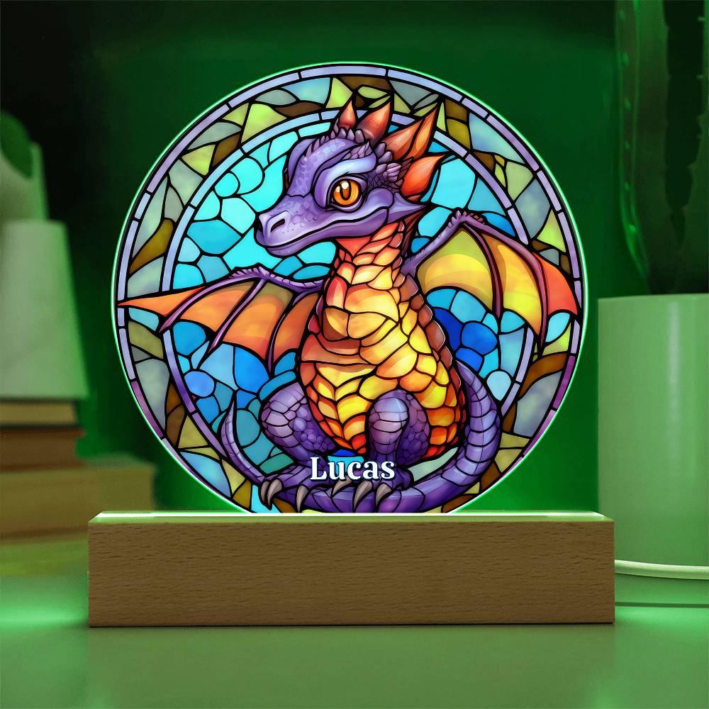 Medieval Dragon Stained Glass Patterns