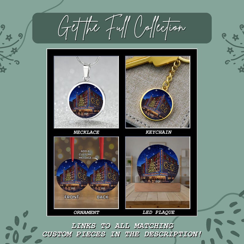 Radio City Music Hall Christmas Ornament or LED Plaque – Stained Glass ...
