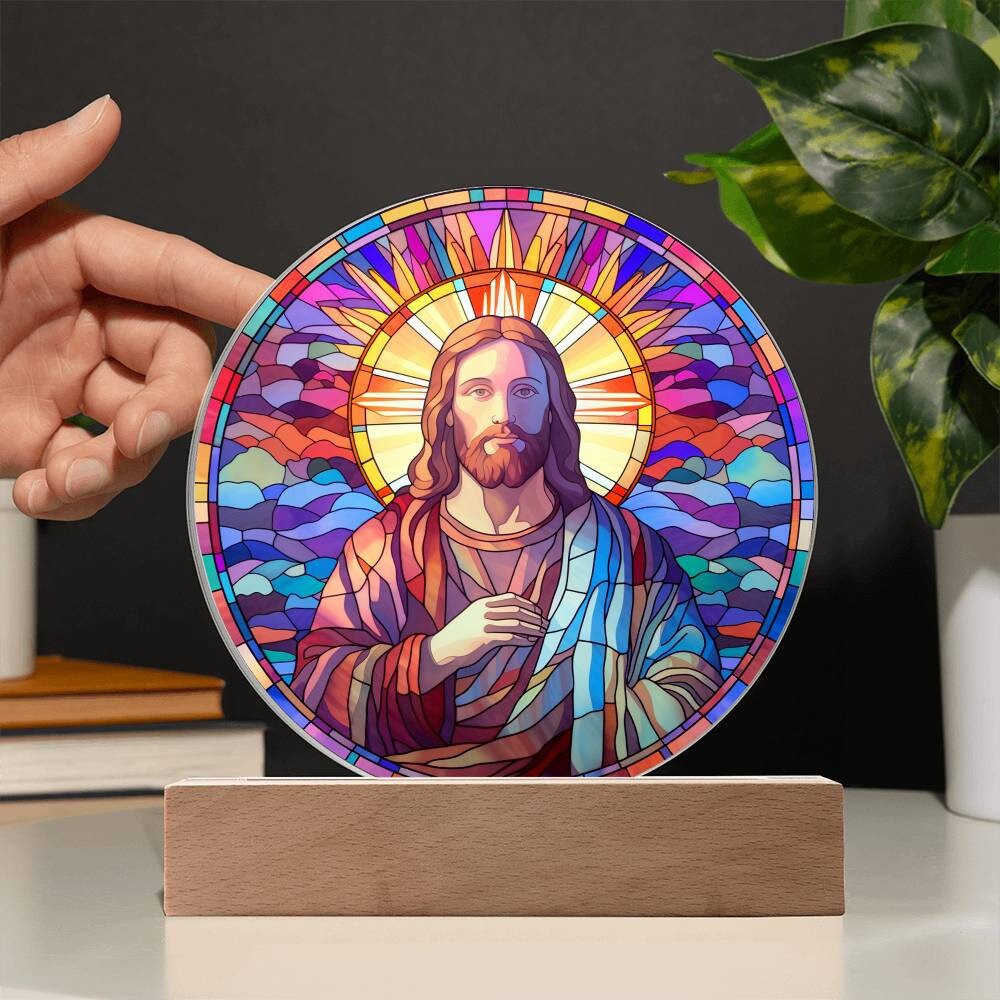 Christian Stained Glass Style Plaques Catholic, Christian Merch ...