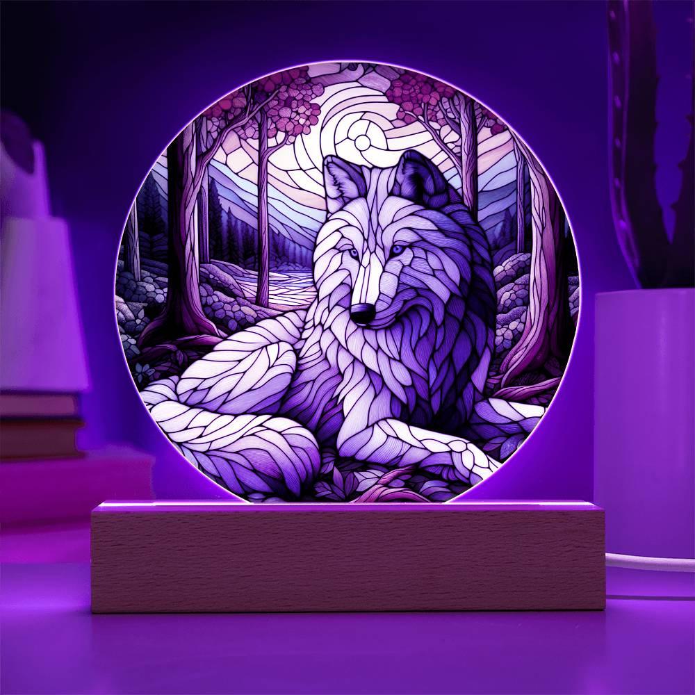 Winter Wolf LED Light Plaque, 3D Image, LED Night Light, Gift for Him ...