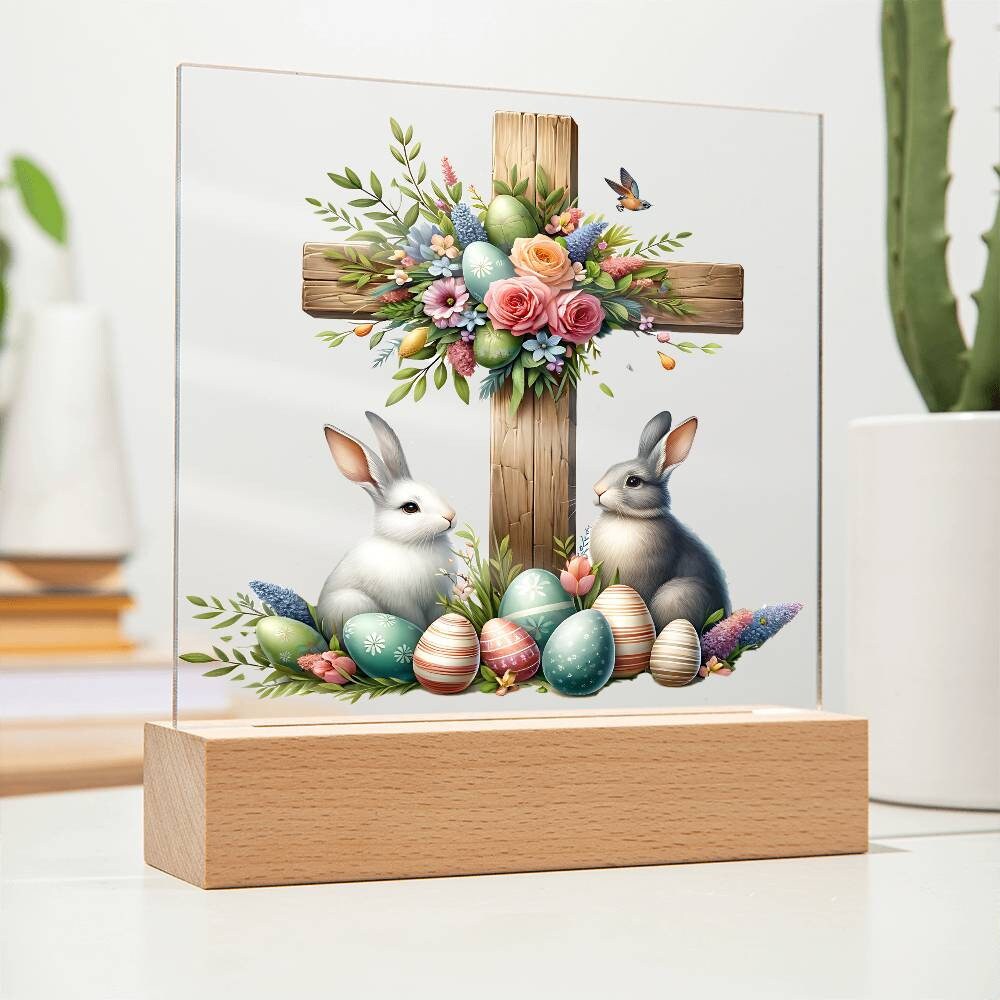 Easter Wooden Cross Plaque, Christian Gifts, Catholicism, Christian ...