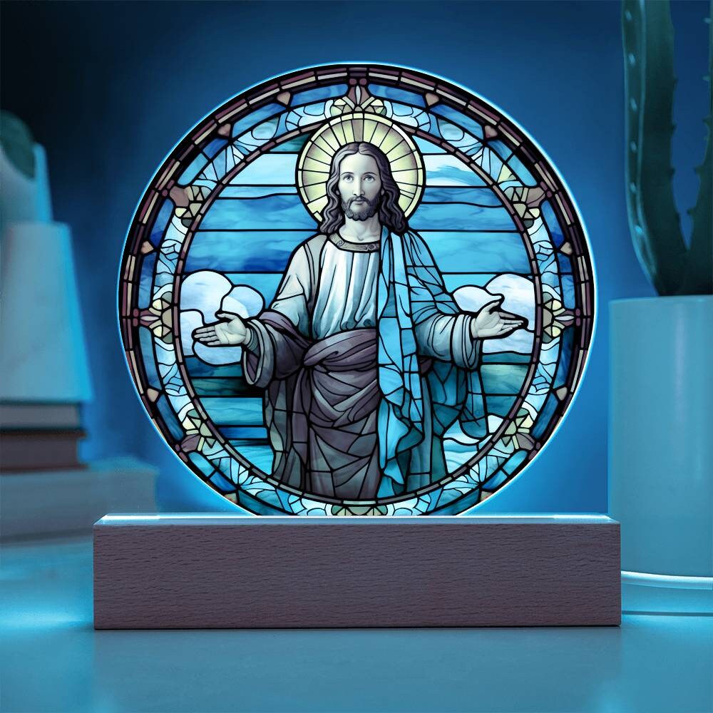 Christian Stained Glass Style Plaques Catholic, Christian Merch ...