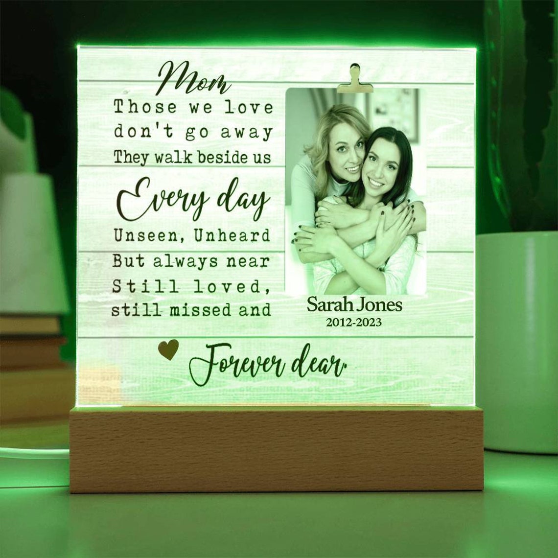 Mom Memorial Plaque Sorry for Your Loss, Loss of Mother, Memorial ...