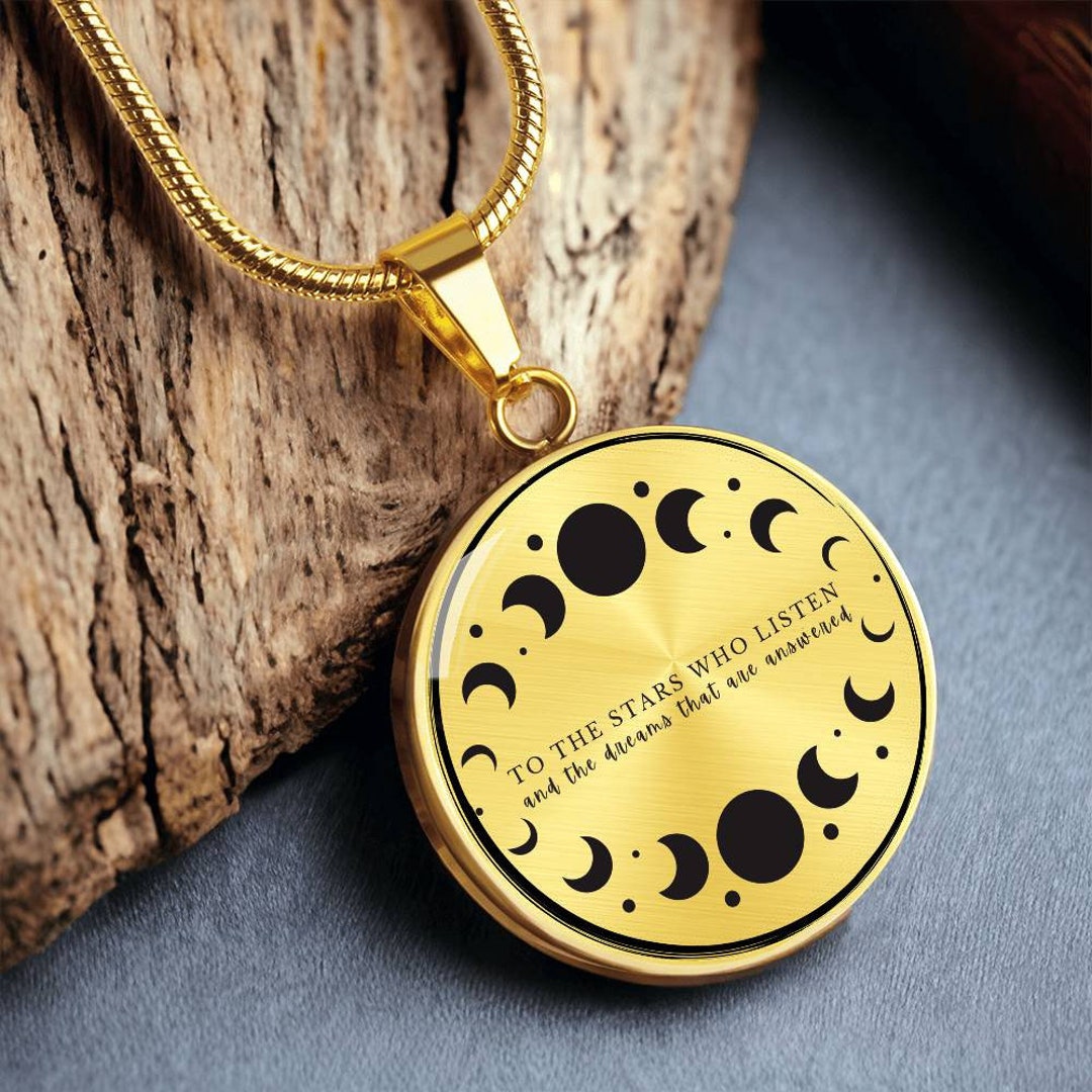 Personalized Acotar Official Stars Who Listen Necklace | Acotar, Book ...