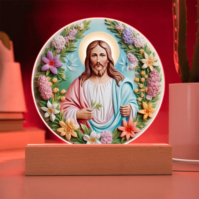 Jesus is King Acrylic Plaque, 3D Look, Jesus Statue, Good Friday ...