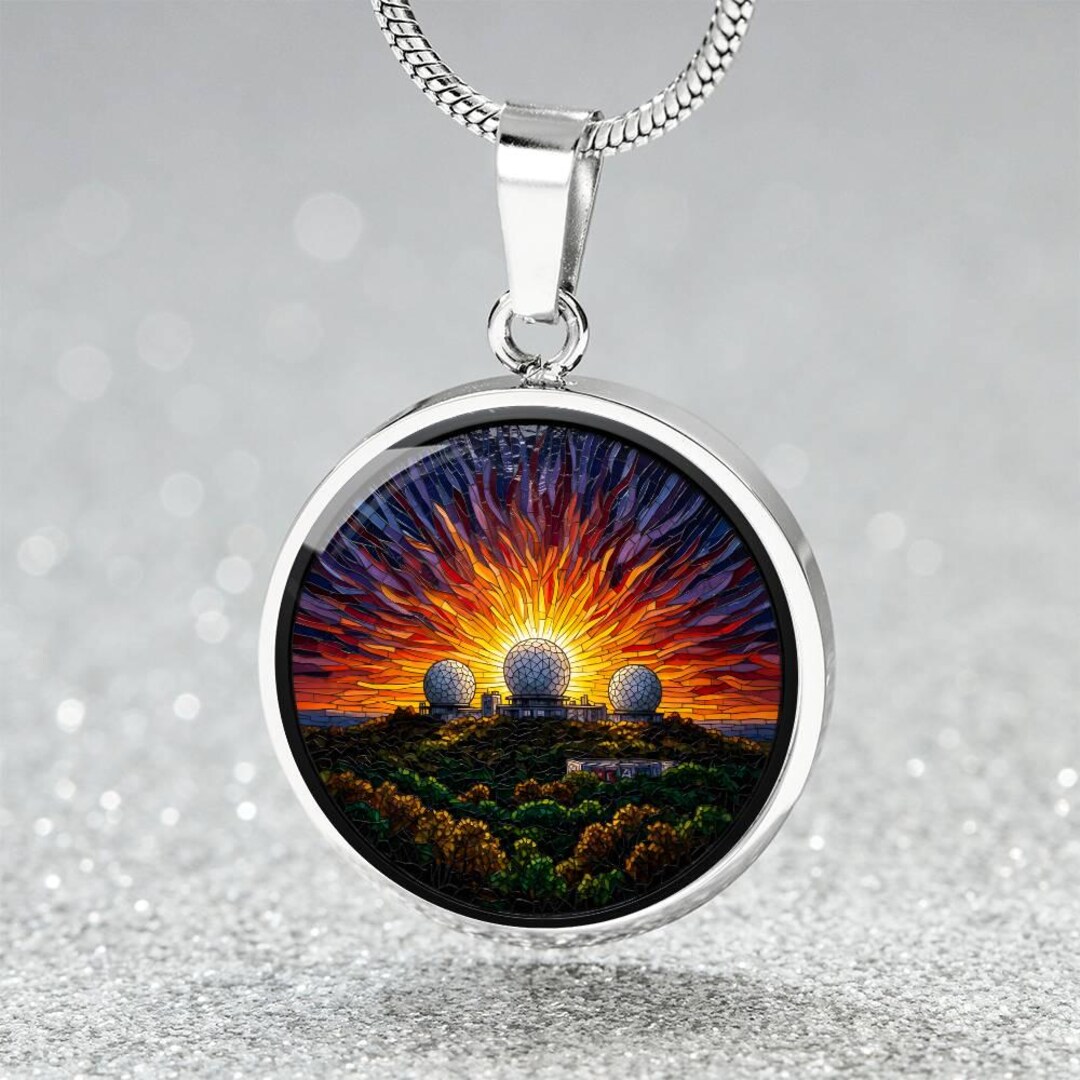 Teufelsberg Necklace or Keychain Berlin Germany Wearable Travel Memory ...