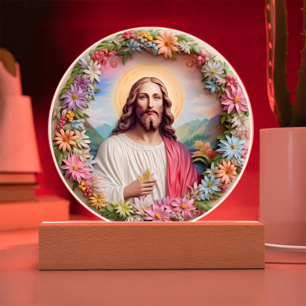 Jesus Easter 3D Look Acrylic Plaque Jesus Plaque Optical Illusion Sign ...