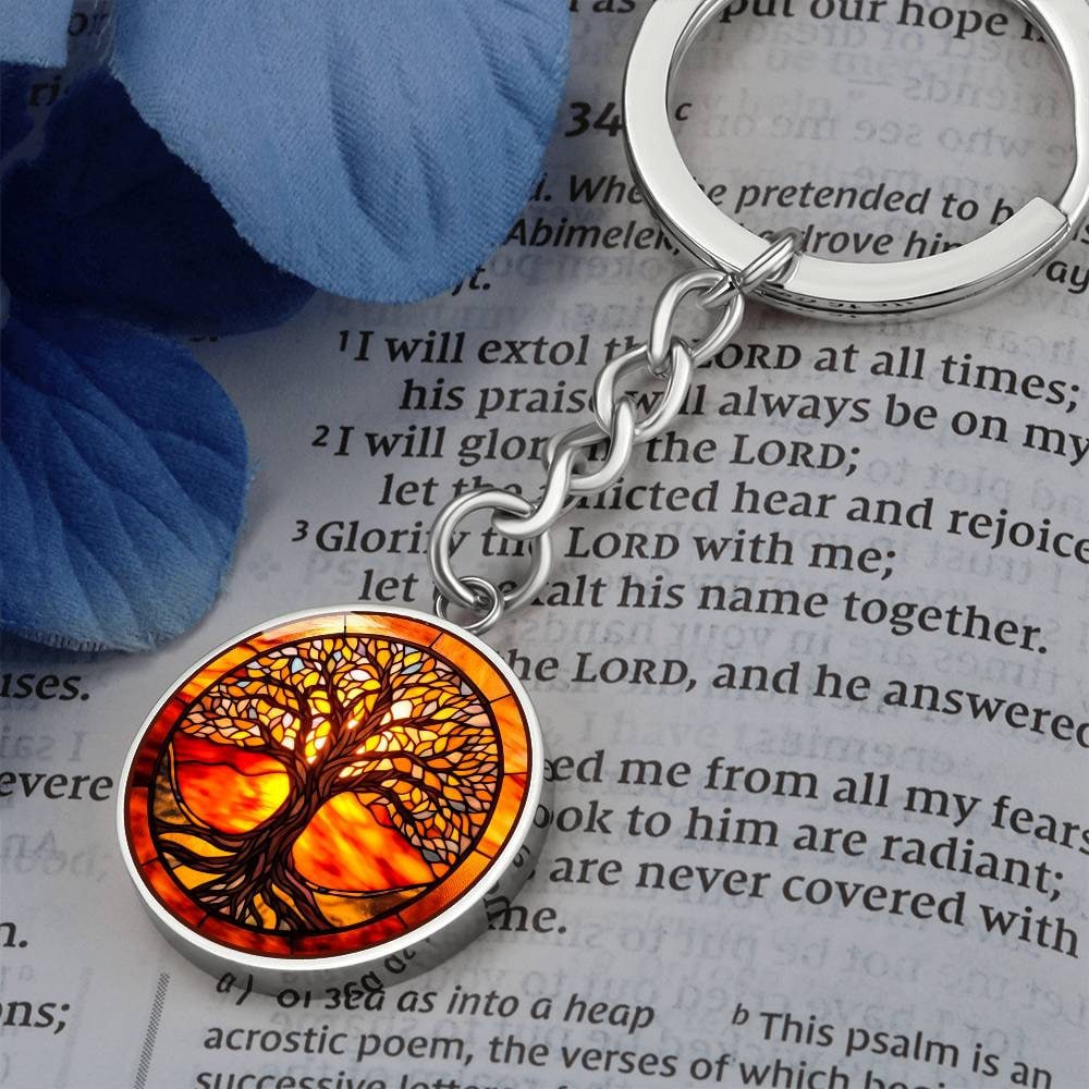 Tree of Life Pendant Keychain | Tree Charm Keychain, Family Keychain ...