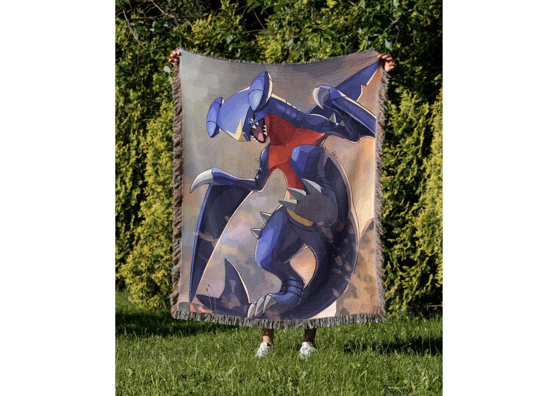 Garchomp Blanket Garchomp Gift Garchomp Accessories - Etsy