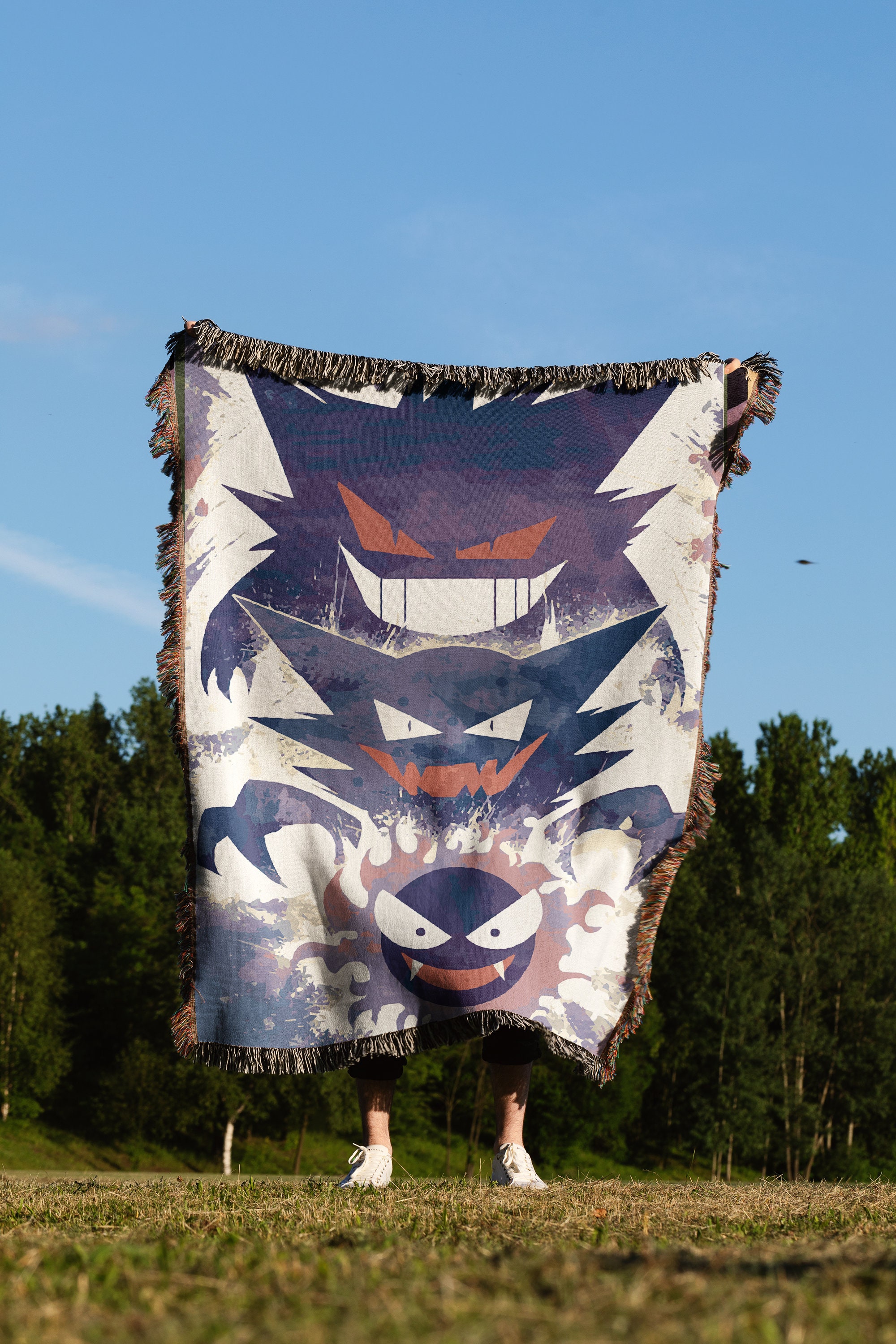 Gengar Blanket, Gastly Blanket, Haunter Blanket, Gengar Gift, Haunter ...