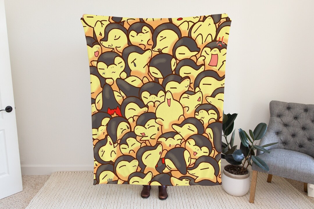 Cyndaquil Blankets Cyndaquil T Cyndaquil Accesorie And Cyndaquil Plush Blanket Etsy