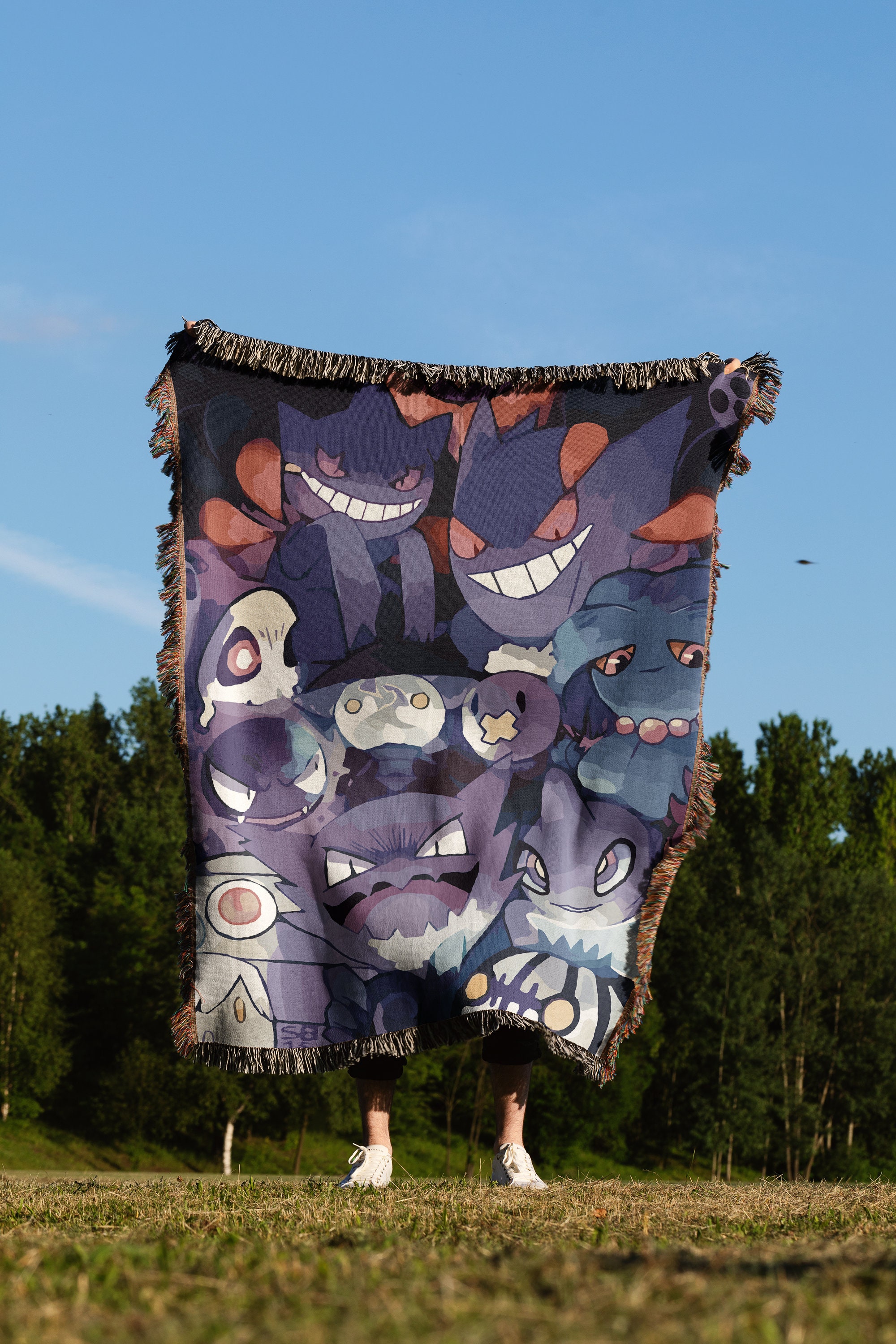 Gengar Blanket, Giratina Blanket, Haunter Blanket, Gengar Gift ...