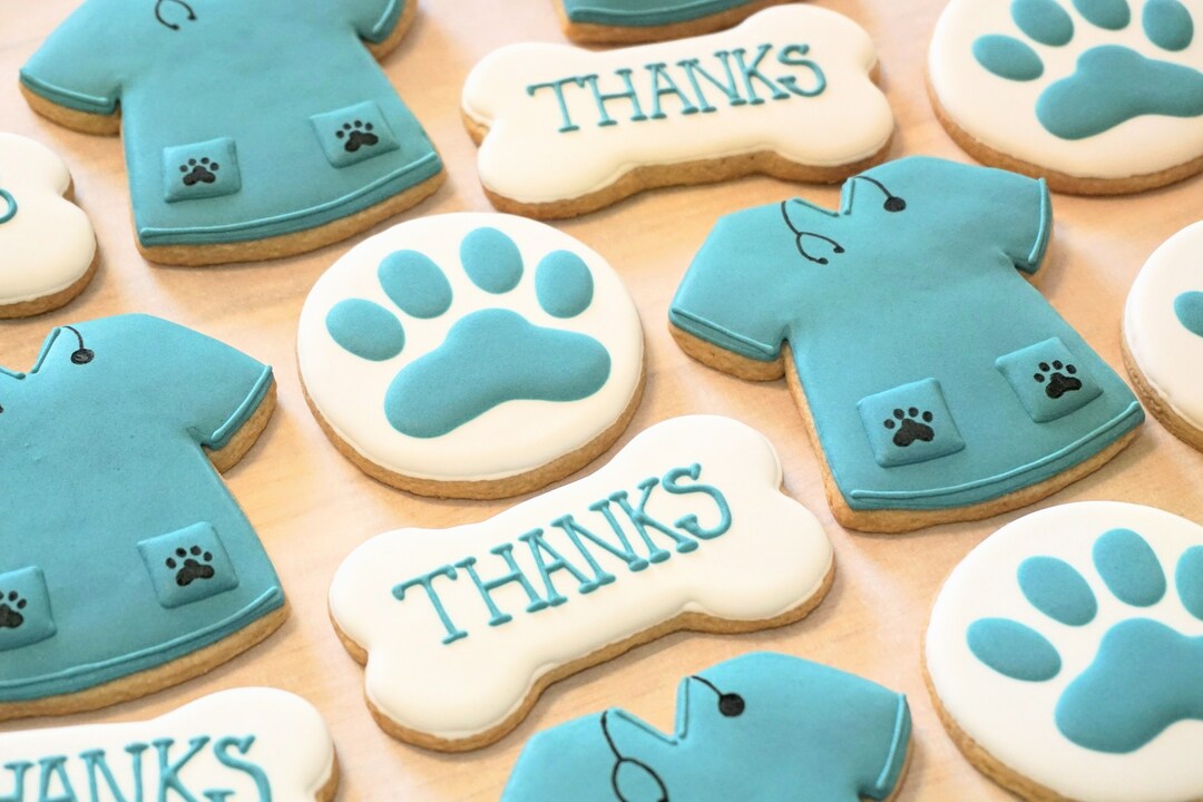 Veterinary Vet Nurse Appreciation Custom Decorated Sugar Cookies One ...