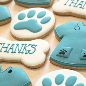 Veterinary Vet Nurse Appreciation Custom Decorated Sugar Cookies One ...