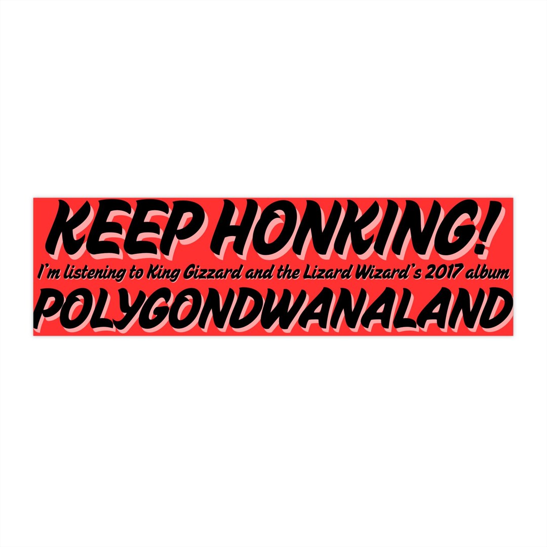 Polygondwanaland King Gizzard and the Lizard Wizard Bumper Sticker - Etsy