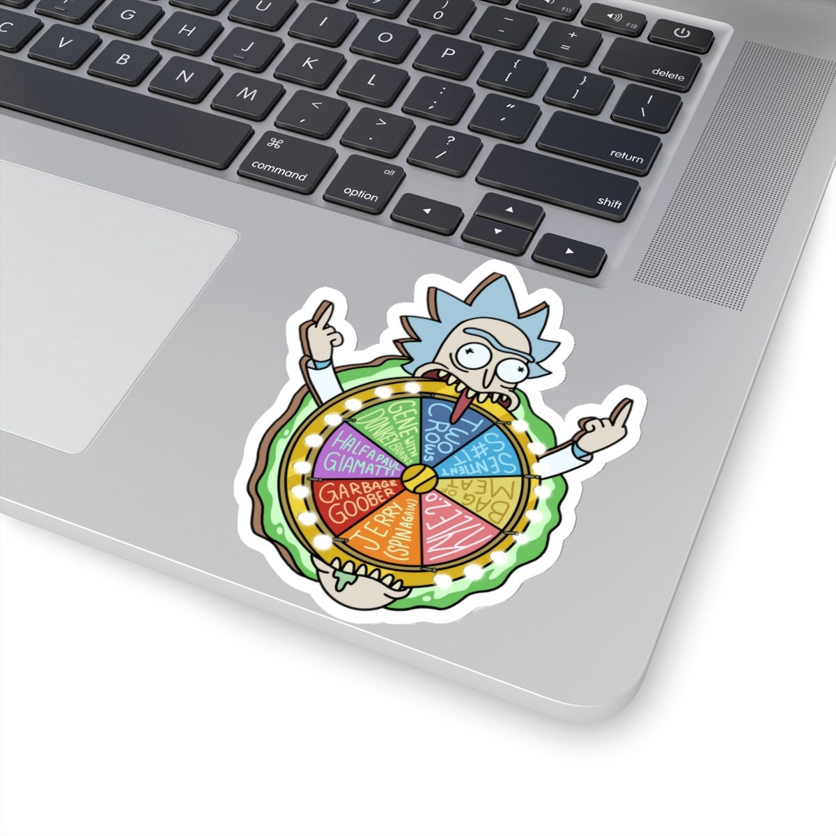 Rick's Sidekick Wheel Vinyl Sticker - Etsy