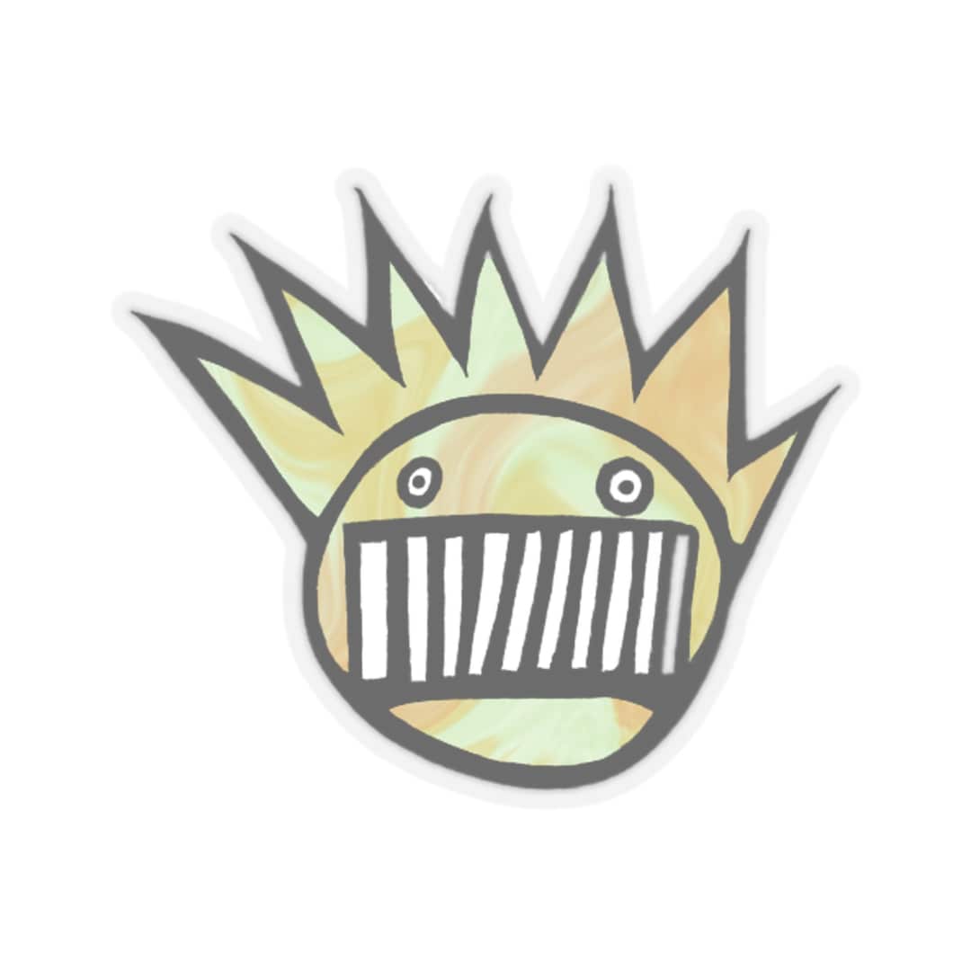 Boognish Vinyl Sticker - Yellow Swirl - Etsy
