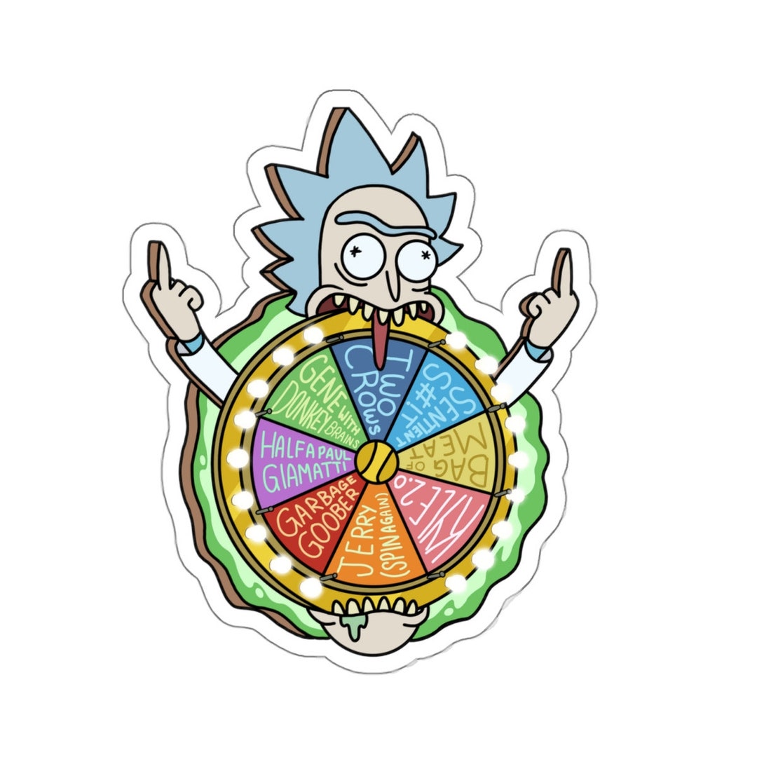 Rick's Sidekick Wheel Vinyl Sticker - Etsy