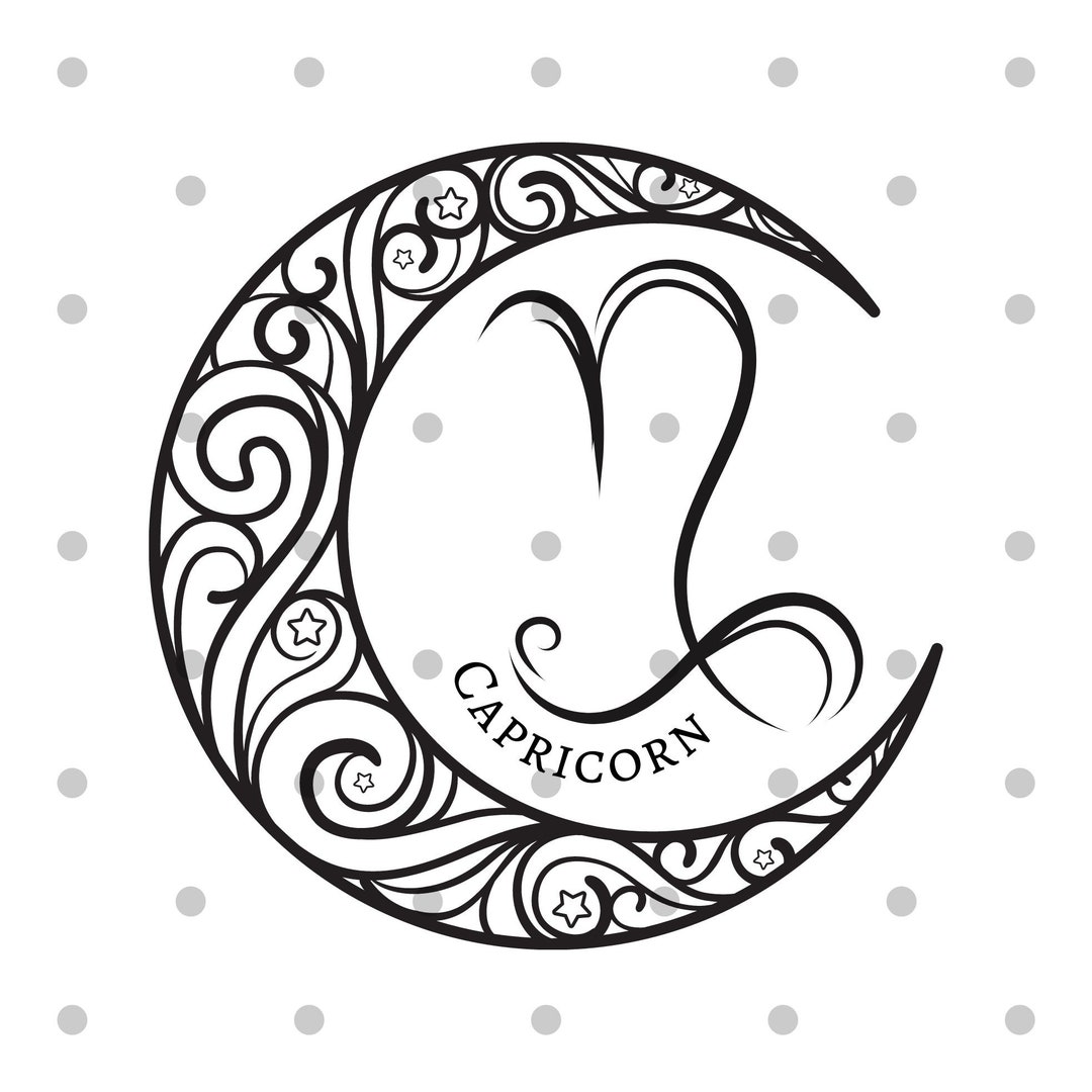 Capricorn, Astrology, Zodiac, Earth Sign, December 22 January 19, SVG ...