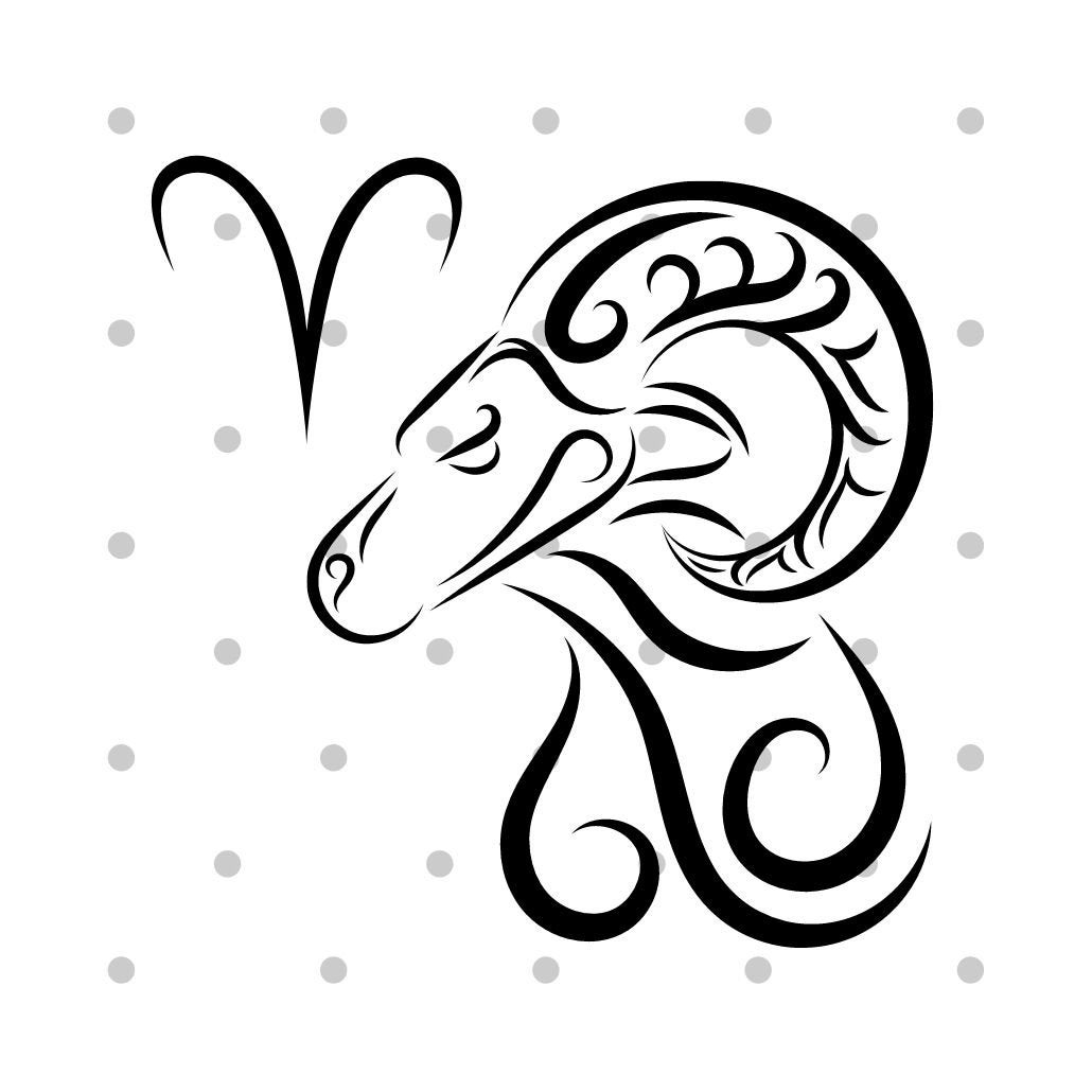 Aries, Astrology, Zodiac, Fire Sign, March 21 - April 19, SVG, PNG, JPG ...