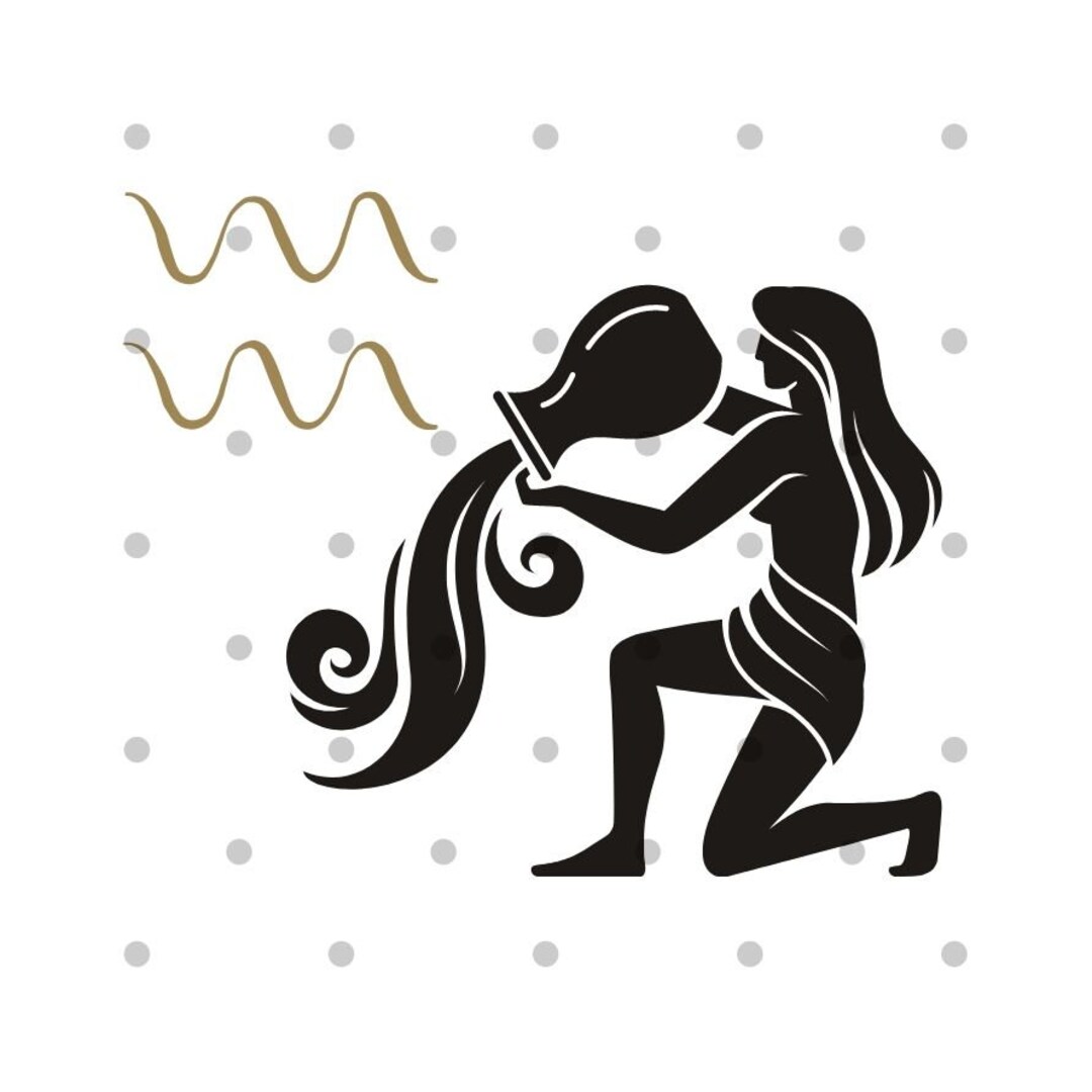 Aquarius, Astrology, Zodiac, Air Sign, January 20 - February 18, SVG ...