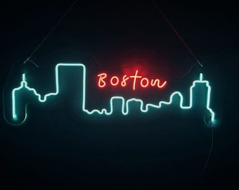 Boston Neon Sign - Etsy