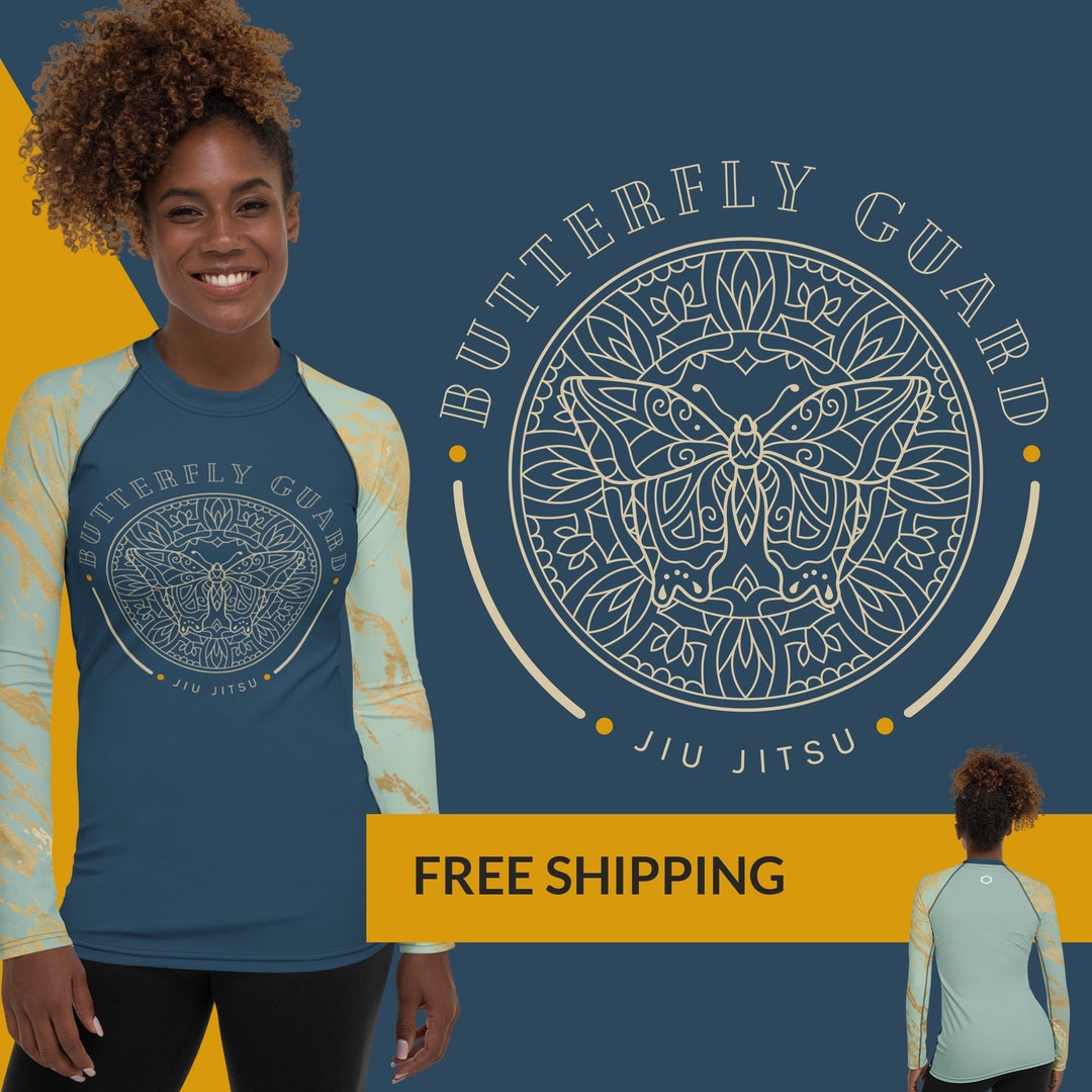 Butterfly Guard Jiu Jitsu Rash Guard for Women No Gi BJJ Women's ...