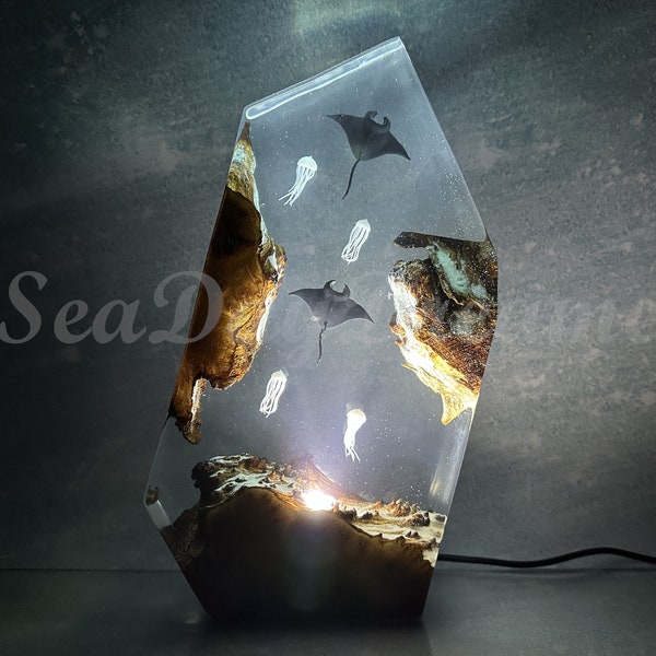 Led Epoxy Resin Desk - Etsy