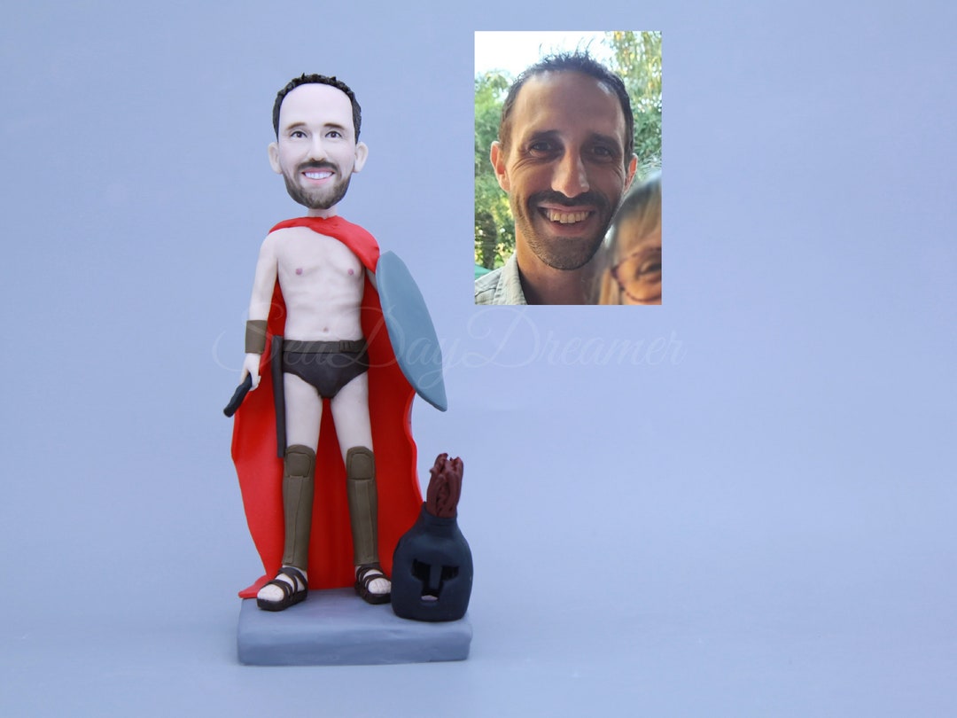 Custom Spartans Warrior Figure, Custom Greek Statue, Custom Bobblehead ...