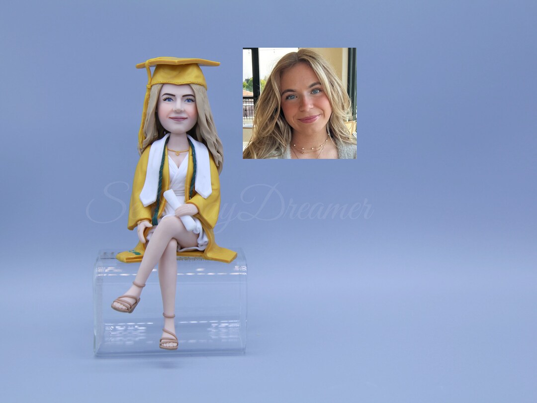 Custom Graduation Cake Topper, Custom Graduate Figurine, 2024 ...