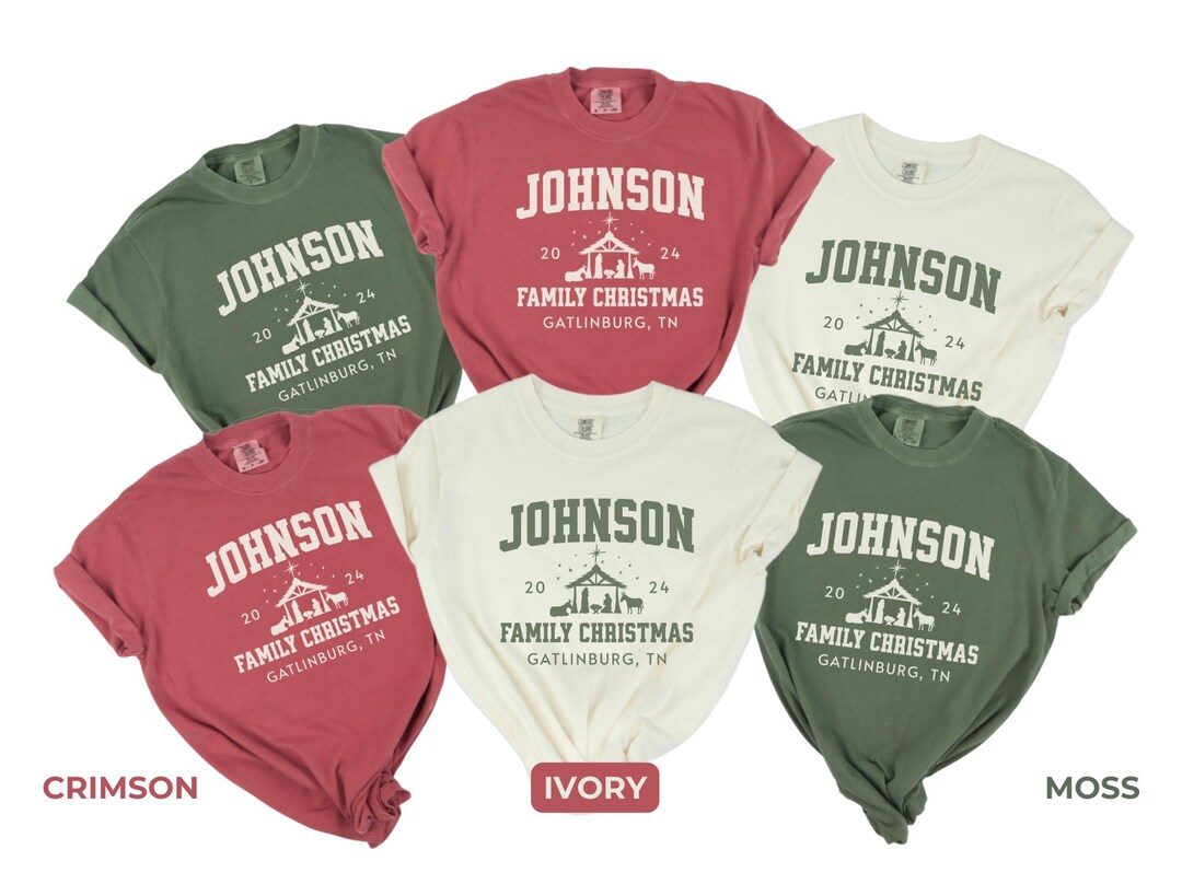 Custom Family Christmas Shirts, Comfort Colors Matching Family ...