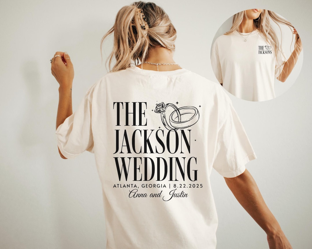 Custom Wedding Toss Shirts, Comfort Colors Wedding Shirt, Personalized ...