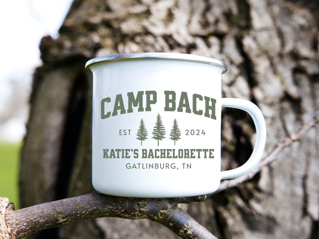 Camp Bachelorette Party Personalized Camping Mug, Custom Camp ...