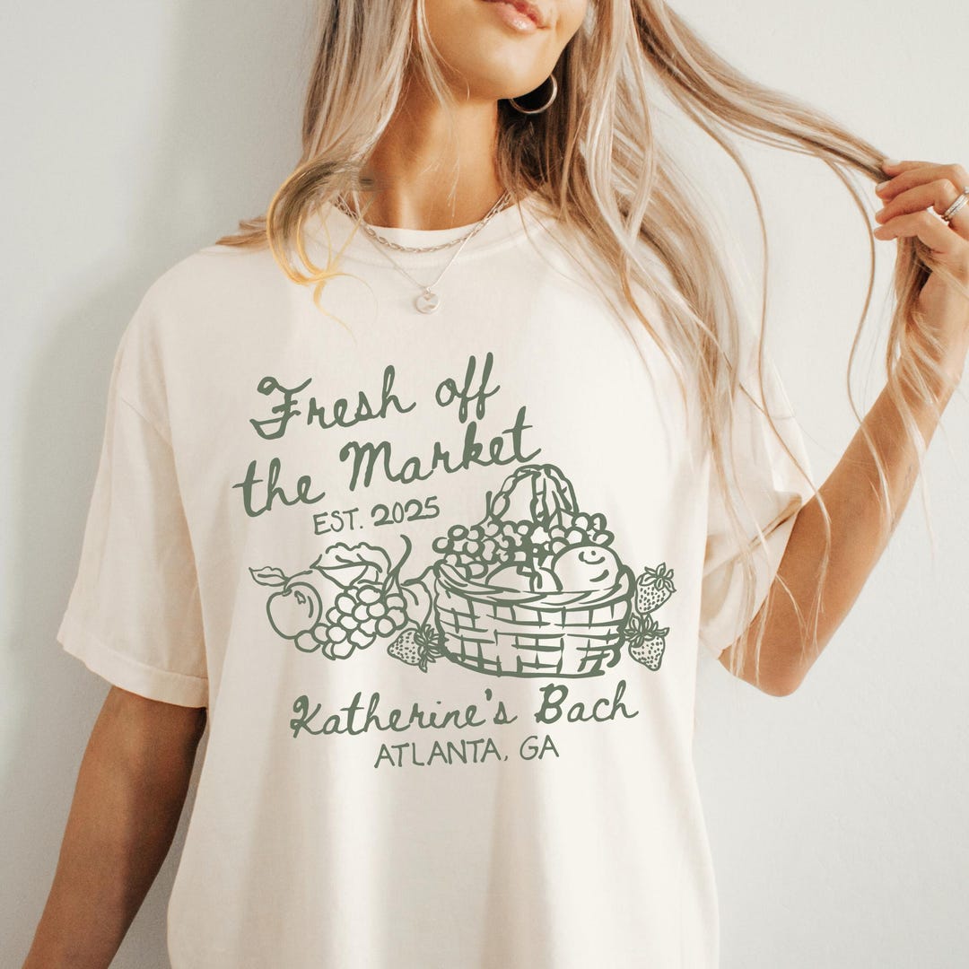 Personalized Bachelorette Party Shirts, Fresh off the Market Theme ...