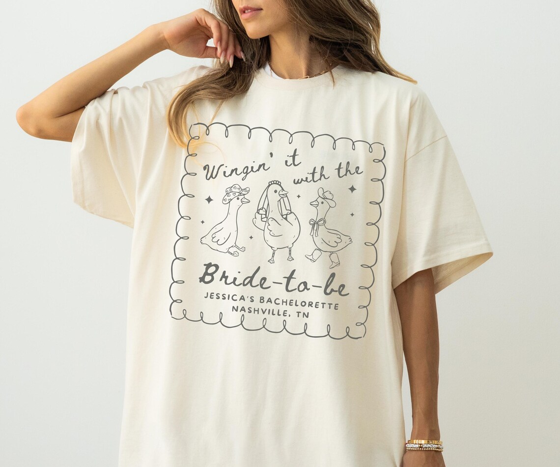 Funny Goose Bachelorette Party Shirt Comfort Colors, Silly Bride Tshirt ...