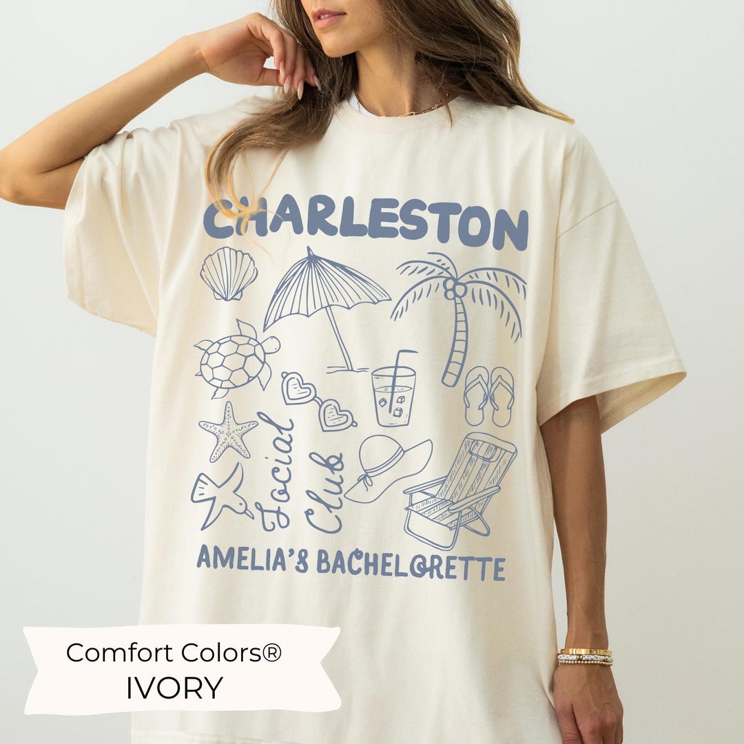 Custom Charleston Bachelorette Shirts Comfort Colors Charlestone ...