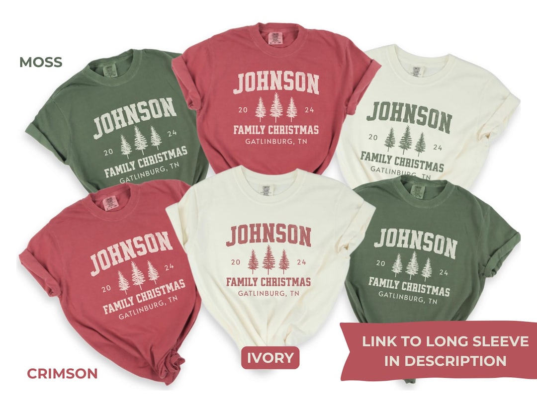 Custom Family Christmas Shirts, Comfort Colors Matching Family ...