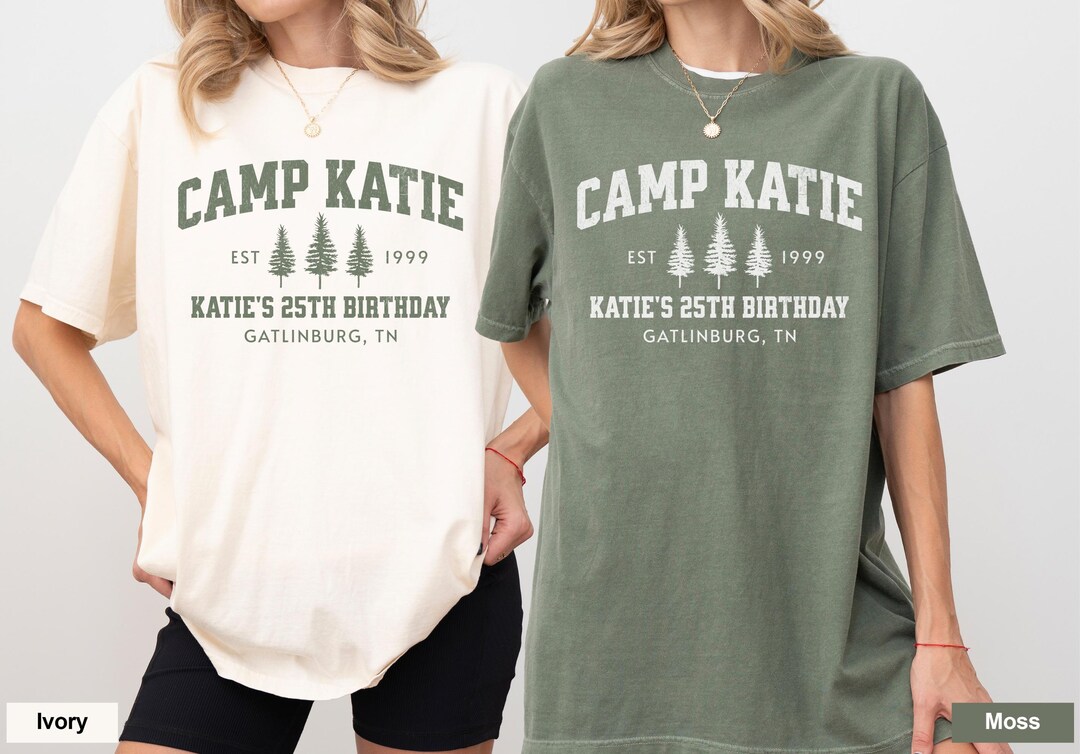 Camp Birthday Party Shirt, Camp Themed Party, 25th Birthday Party Shirt ...