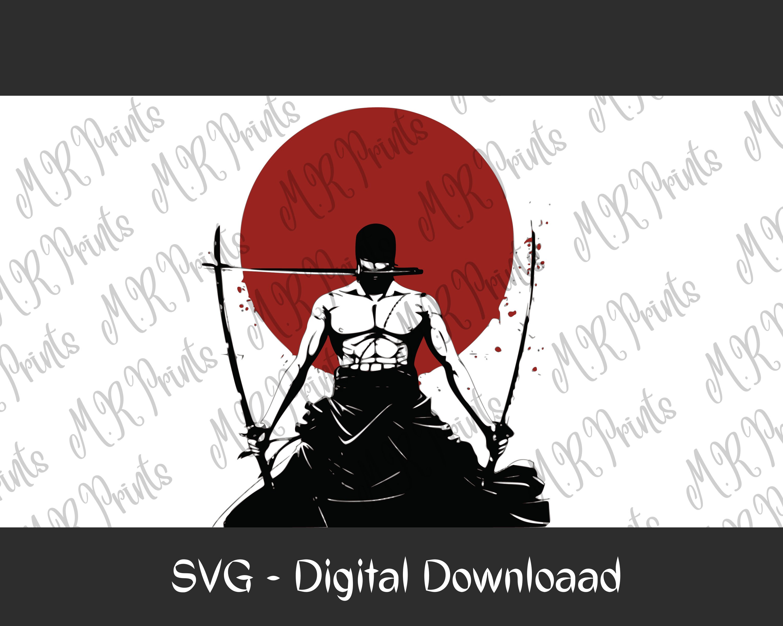 Zoro SVG One Piece SVG Cricut Digital Character - Etsy Canada