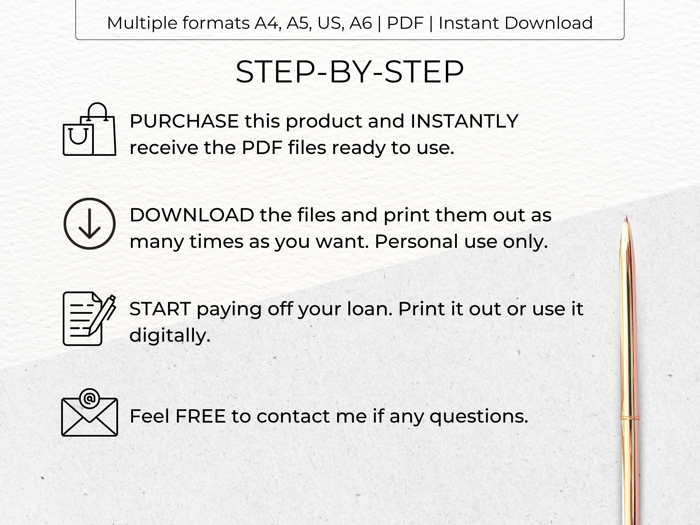 STUDENT LOAN PAYOFF Tracker Printable - Student Loan Sink, Pay off the ...