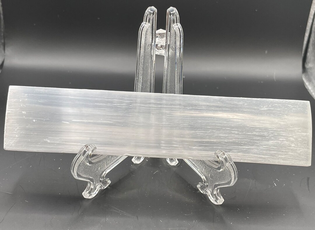 5 Selenite Satin Spar Charging Plate Planks Rulers - Etsy