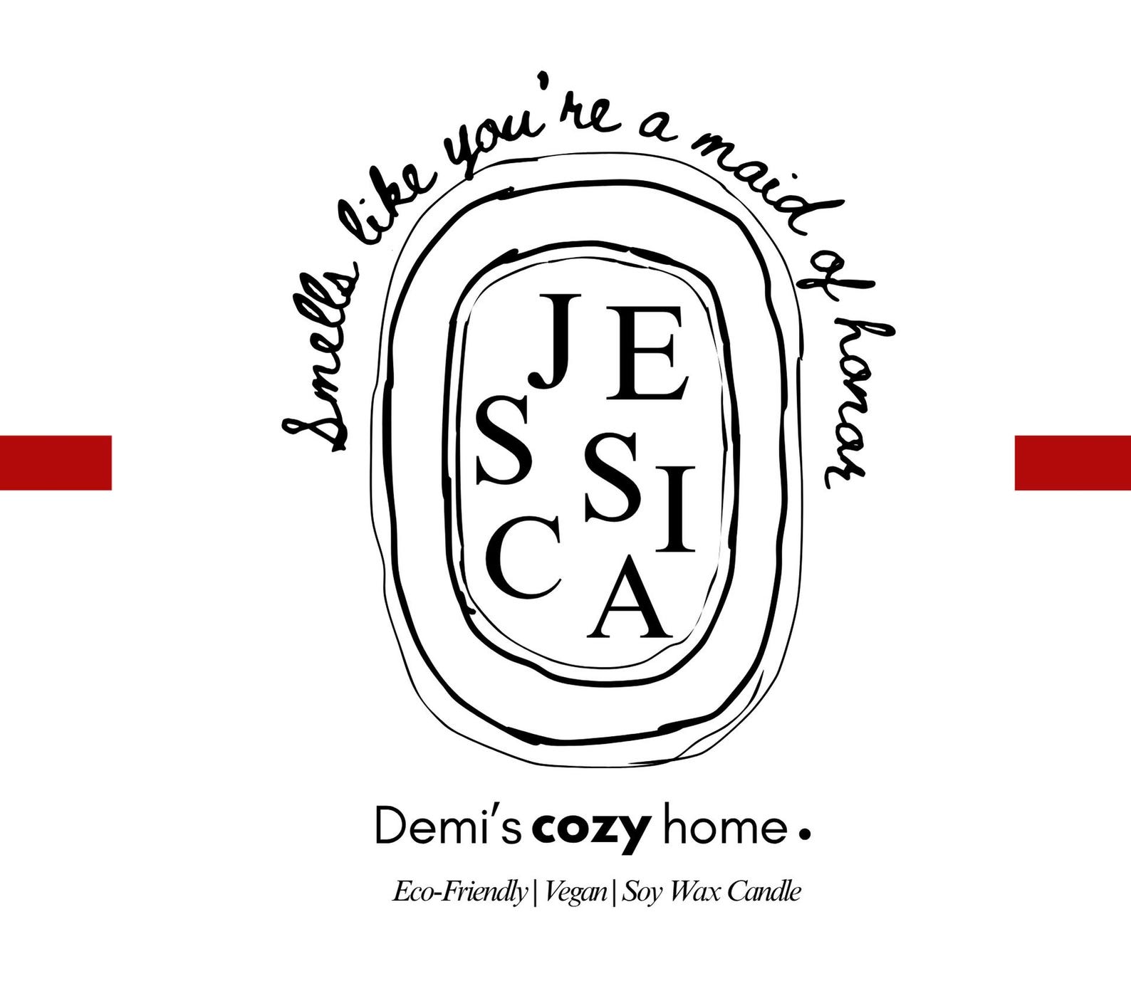 Vintage Smells Like You're a Made of Honor Custom Logo Soy Wax Candle ...